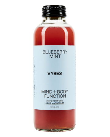 Blueberry Mint drink with magnesium for mood & stress – VYBES