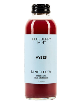 Blueberry Mint drink with magnesium for mood & stress – VYBES